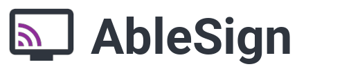 Free digital signage software - AbleSign