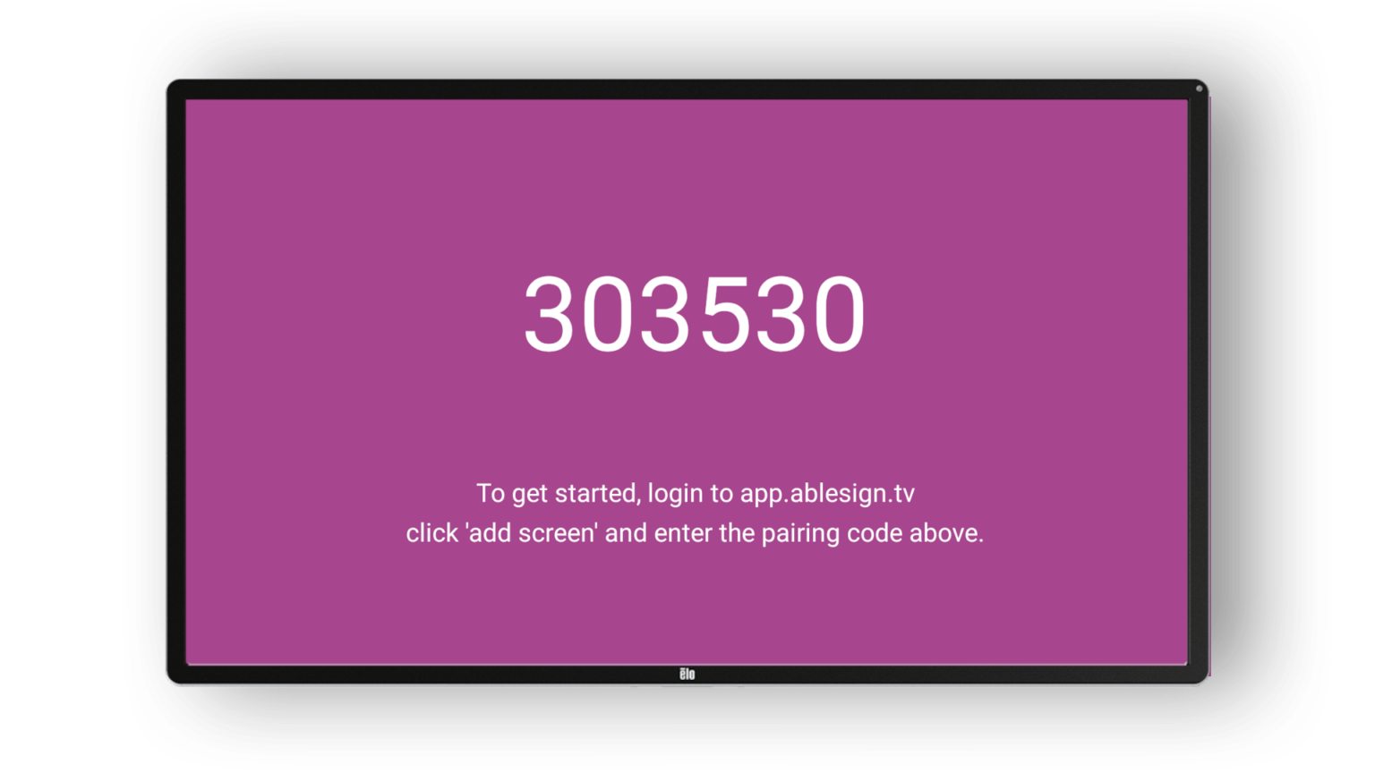How to setup a new digital signage screen