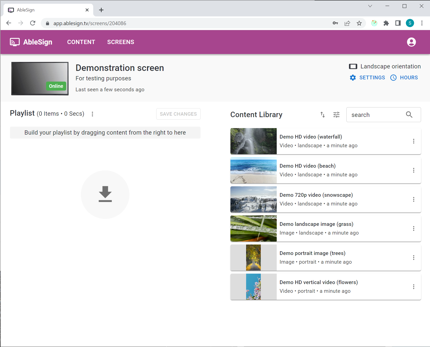 How to schedule content to play at specific times