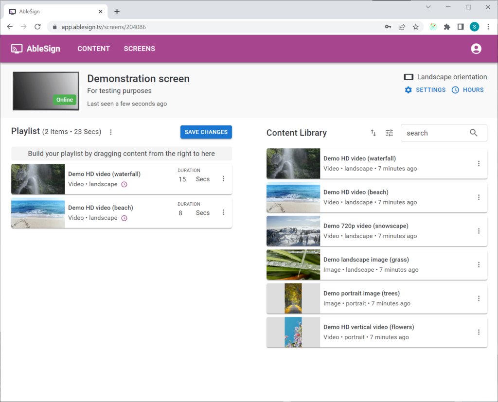 How to schedule content to play at specific times