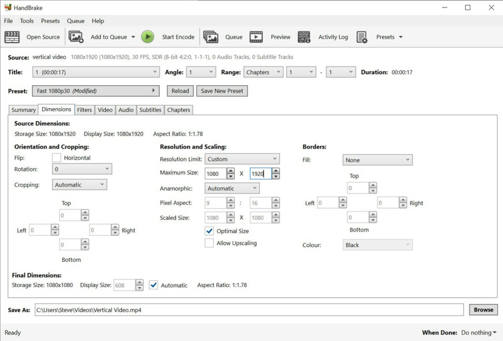 Optimizing vertical videos for older BrightSign players