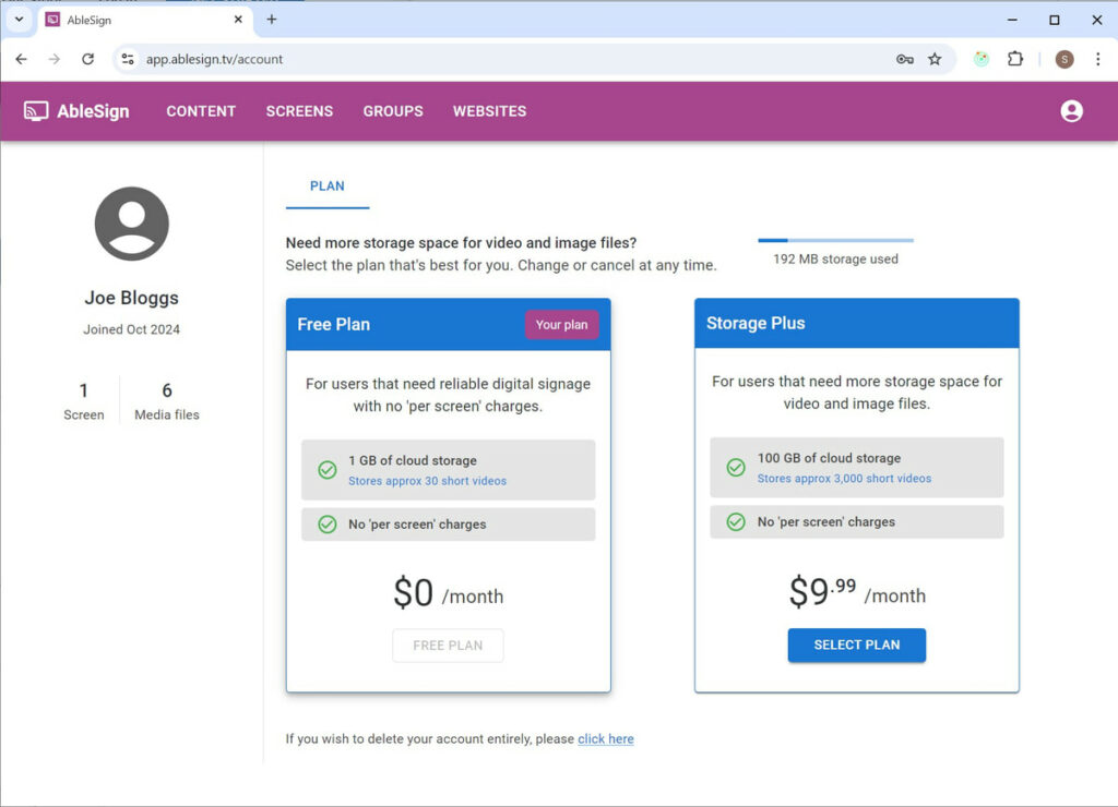 How to purchase additional storage space