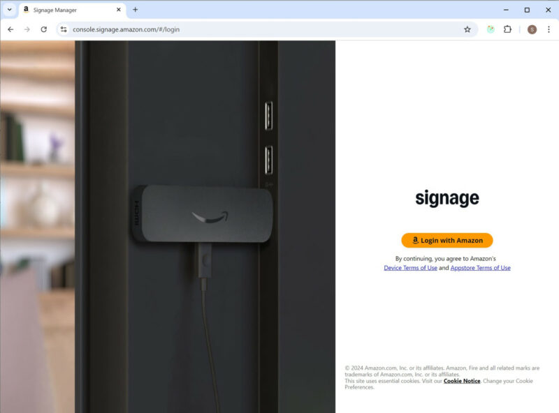 How to setup an Amazon Signage Stick